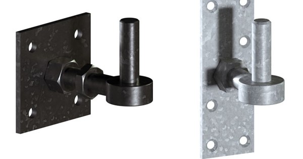 Adjustable gate Hinge Hooks on Plate